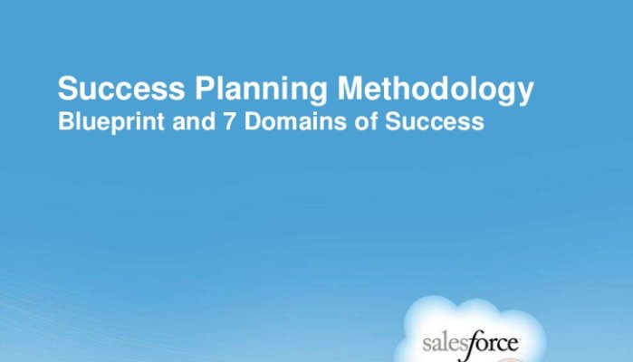 Blueprint : les 7 domaines de Salesforce